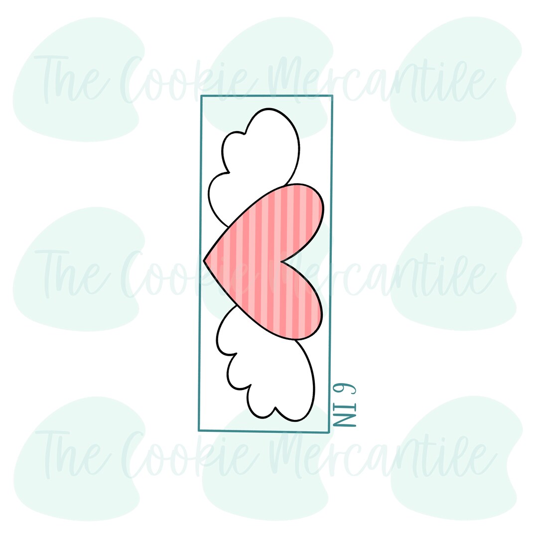 Skinny Cupid Heart Stick - Cookie Cutter - Etsy