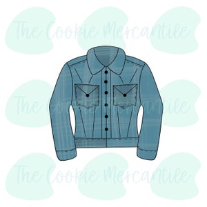 Jean Jacket - Cookie Cutter - Etsy