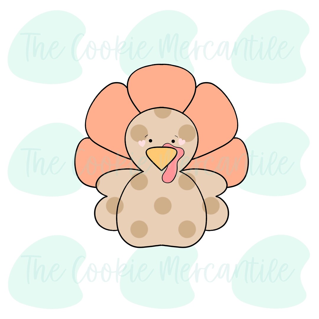 Turkey (classic Thanksgiving Minis) - Cookie Cutter - Etsy