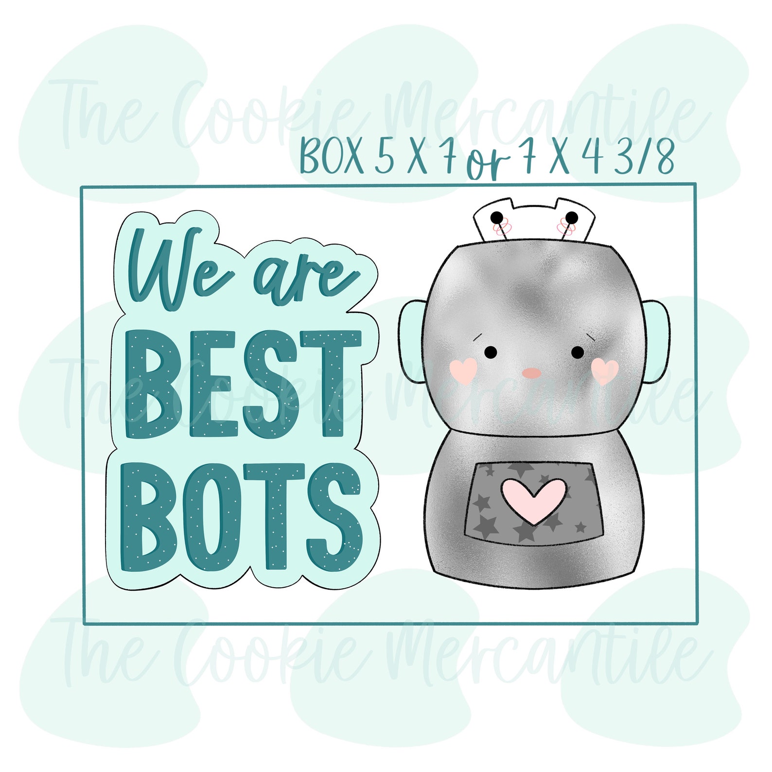 Robot 2 Piece Set - Cookie Cutter - Etsy