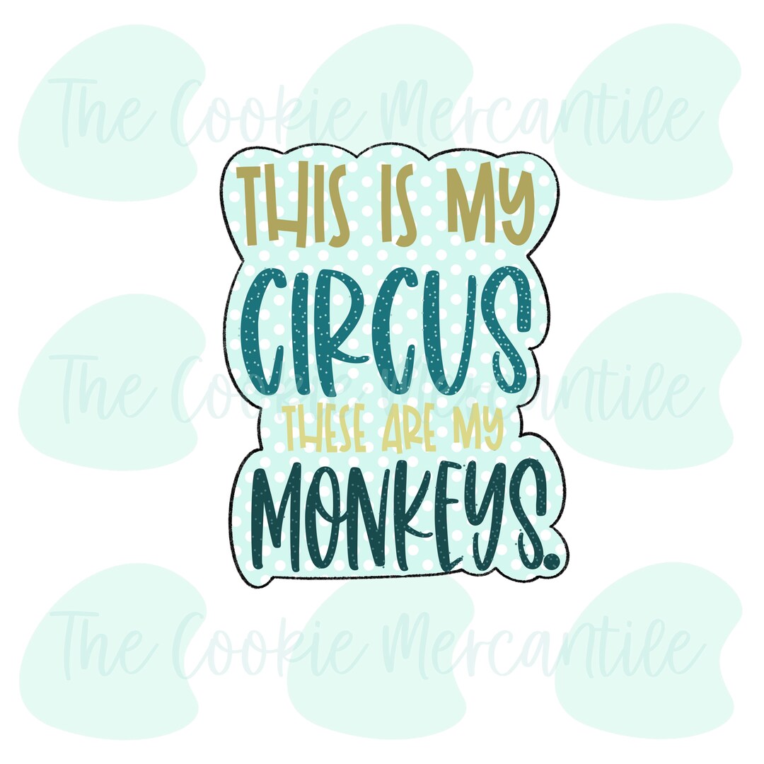 Circus Monkey Plaque [surprise Box 2022] - Cookie Cutter - Etsy