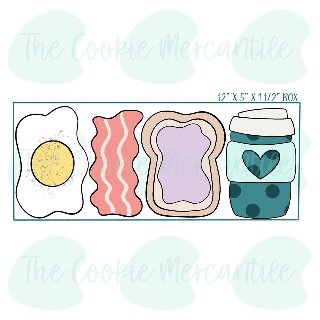 I Love You A Brunch [breakfast Stick Set] - Cookie Cutter - Etsy
