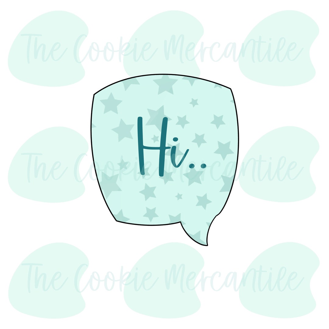 Conversation Square Bubble [surprise Box 2019] - Cookie Cutter - Etsy