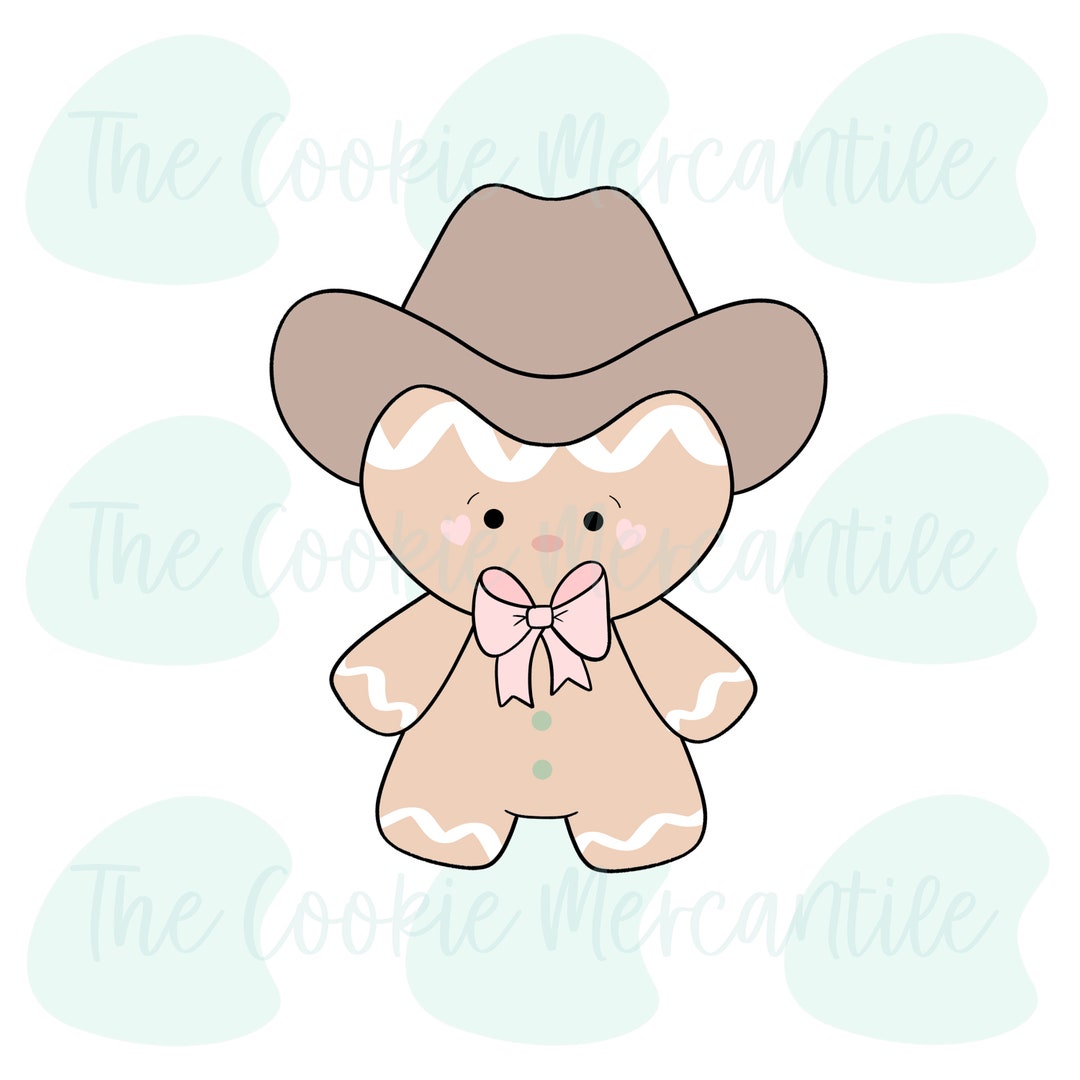 Cowboy Gingerbread - Cookie Cutter - Etsy