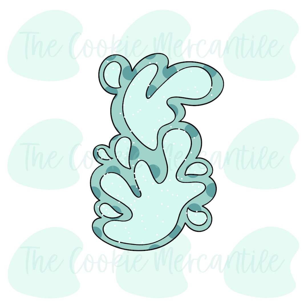 Water Splash Stick - Cookie Cutter - Etsy