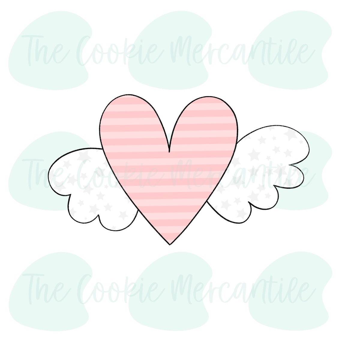 Funky Cupid Heart - Cookie Cutter - Etsy
