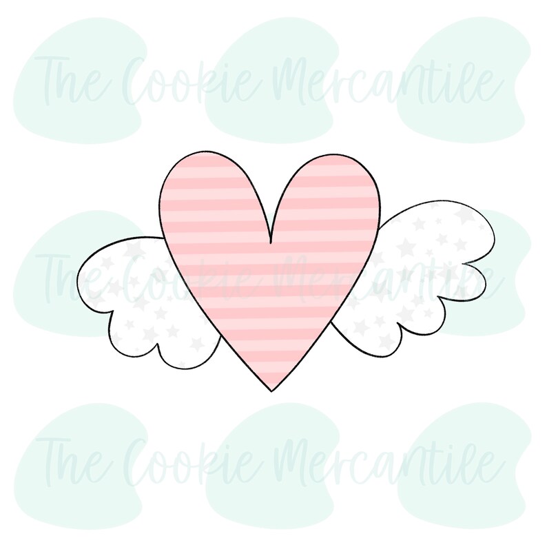 Funky Cupid Heart - Cookie Cutter - Etsy