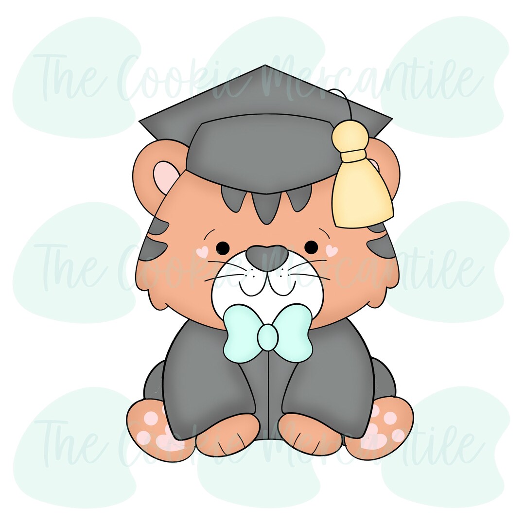 Tiger Graduate - Cookie Cutter - Etsy