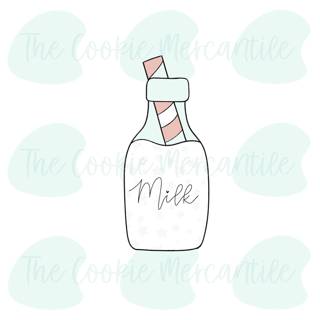 Milk Bottle Stick - Cookie Cutter - Etsy