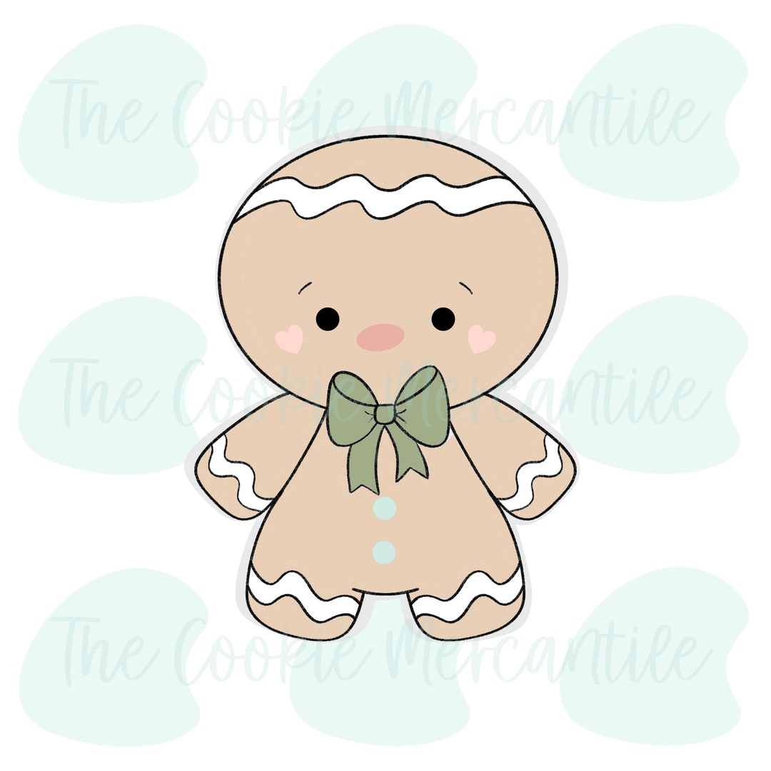 Chubby Gingerbread Boy - Cookie Cutter - Etsy