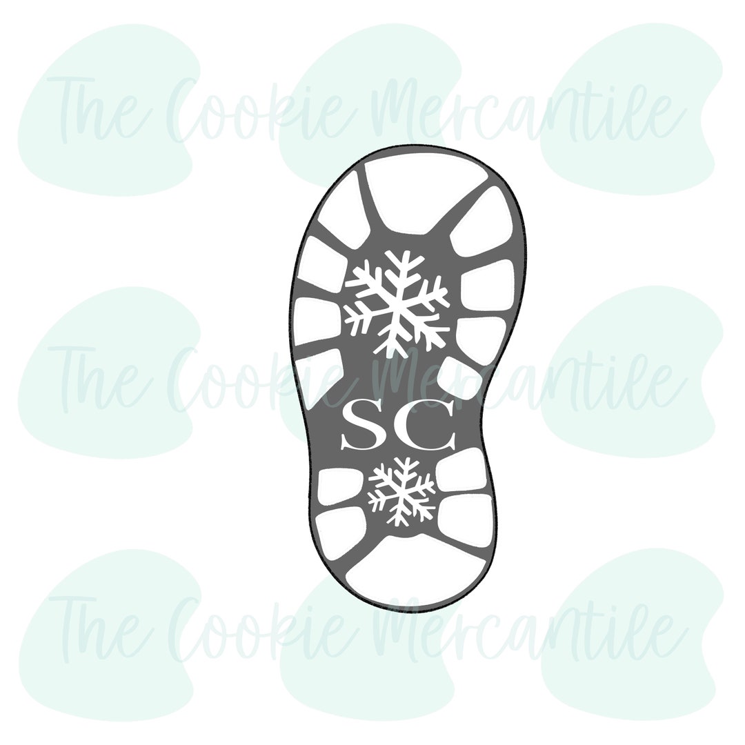 Santa Boot Print Stick - Cookie Cutter - Etsy