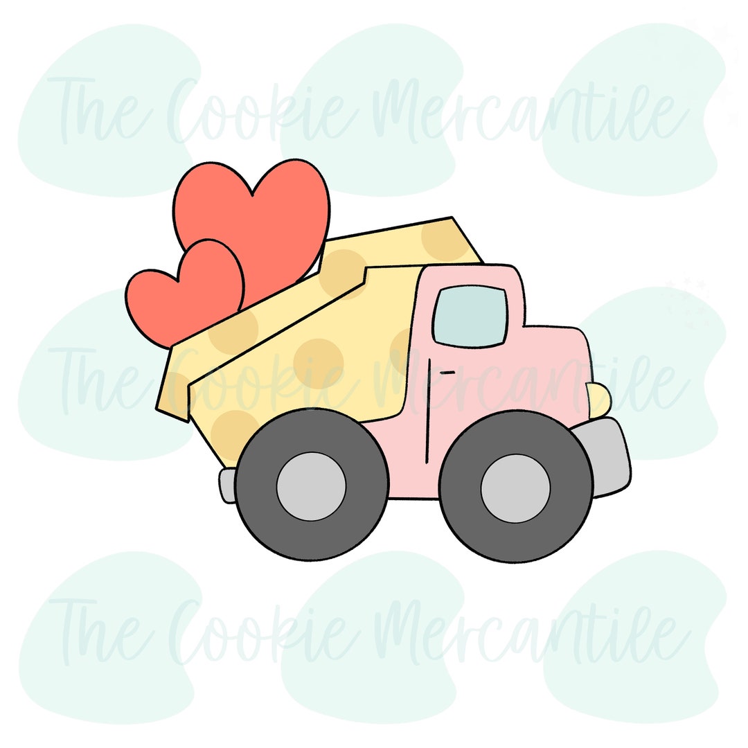 Heart Dump Truck - Cookie Cutter - Etsy