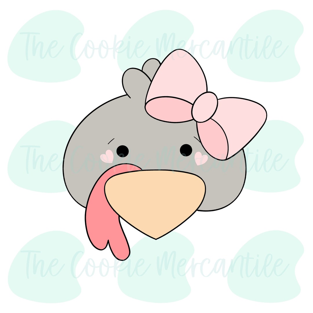 2019 Girl Turkey Face - Cookie Cutter - Etsy