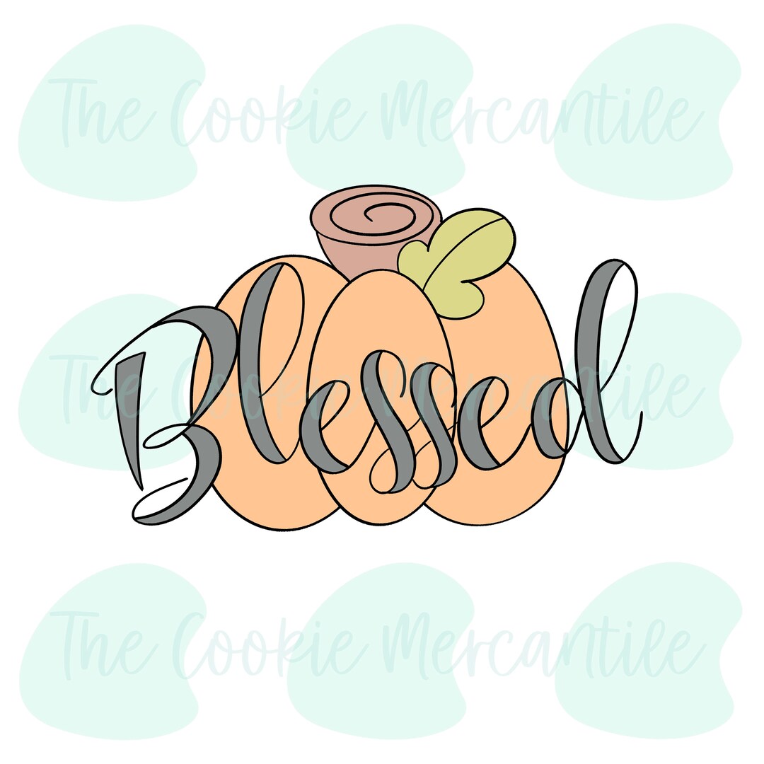 2019 Blessed Pumpkin - Cookie Cutter - Etsy