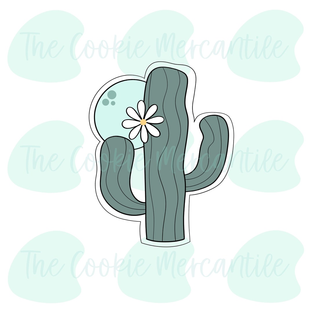 Moonlight Cactus [surprise Box 2022] - Cookie Cutter - Etsy