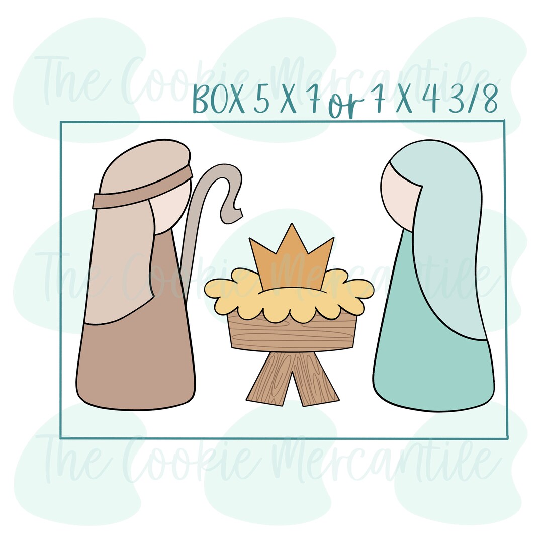 Nativity Set (3 Cutters) 2022 - Cookie Cutter - Etsy