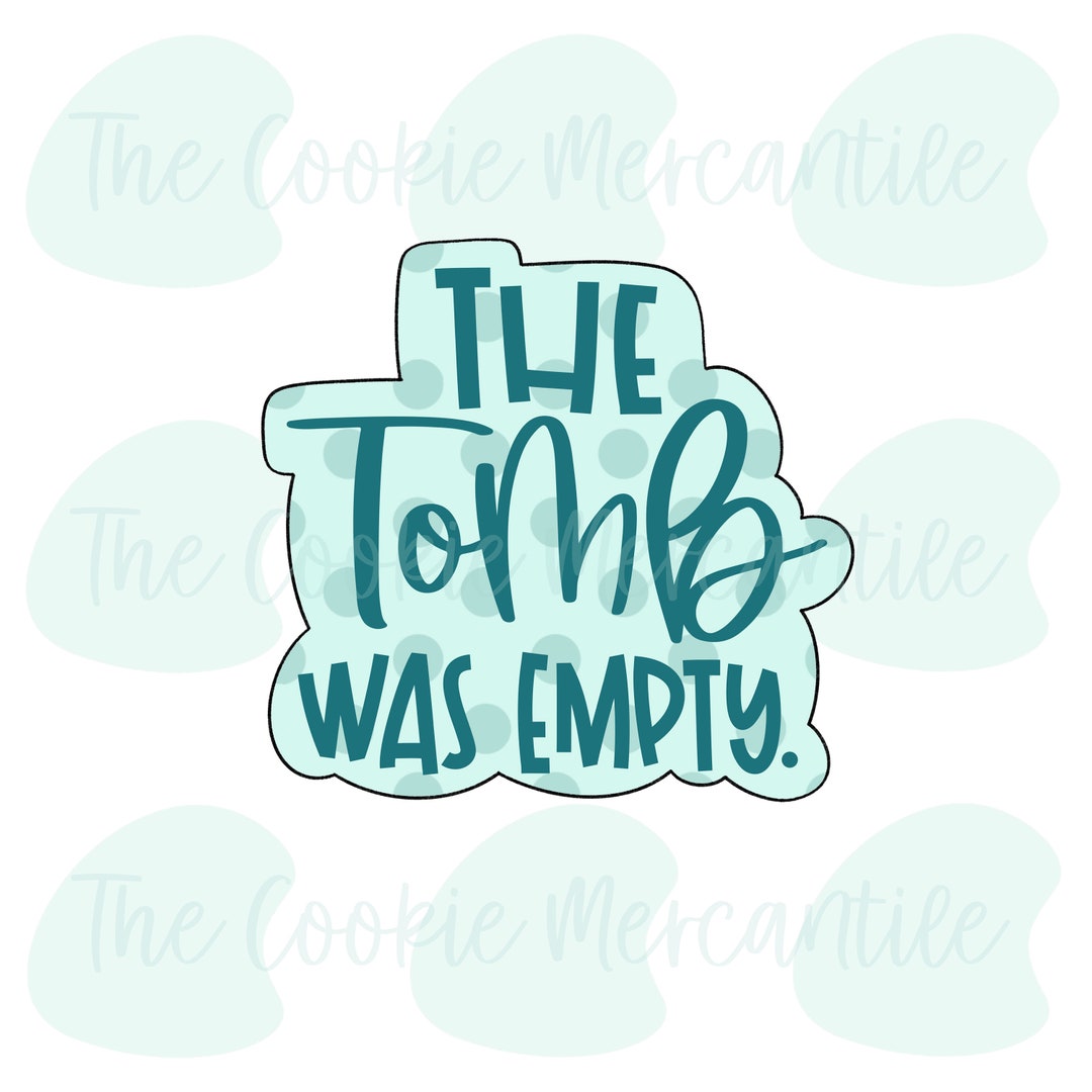 The Tomb Was Empty Word Plaque (12 Piece Religious Easter) - Cookie ...