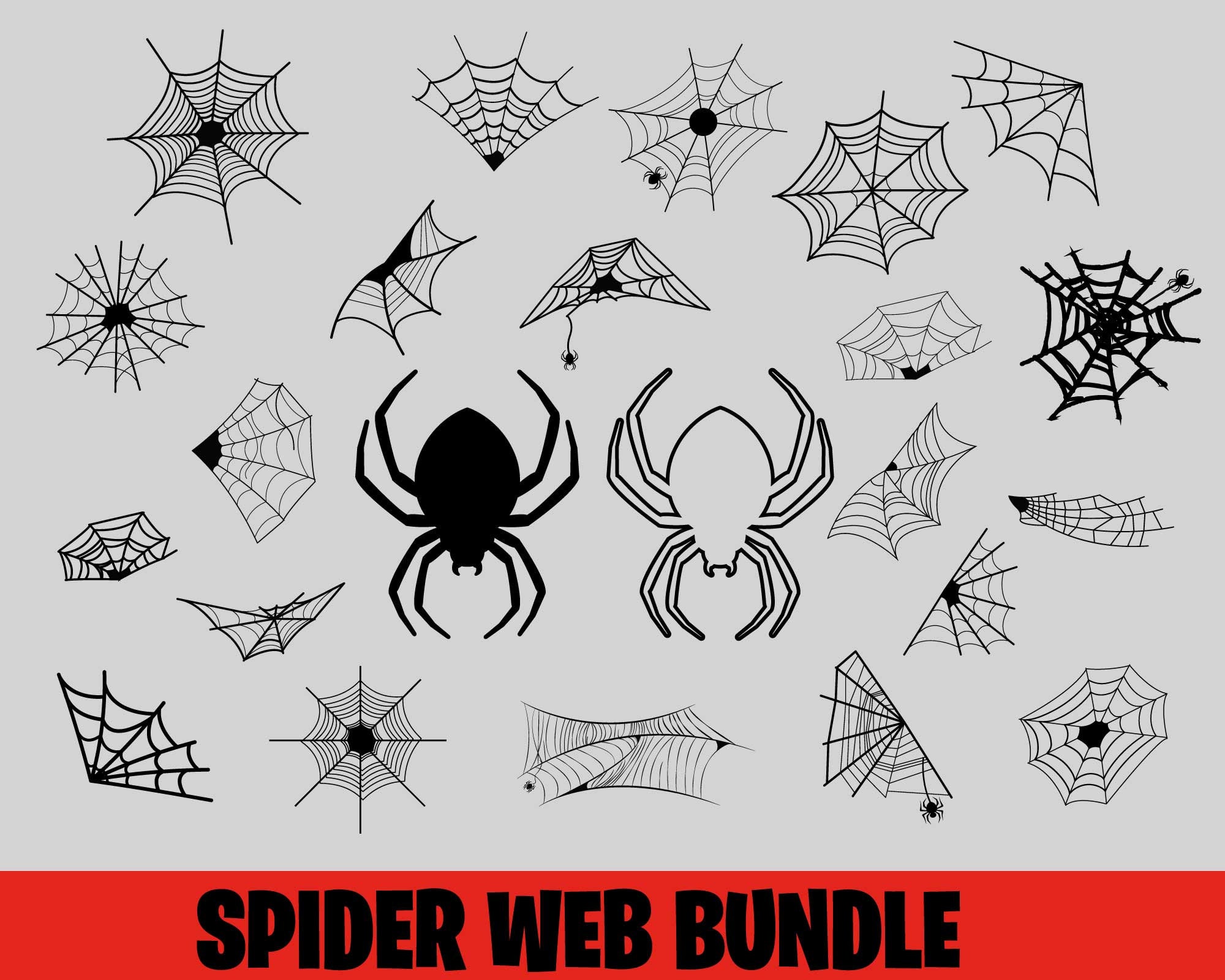 Spider Web Svg Spider Web Bundle Cobweb Svg Spider Web - Etsy