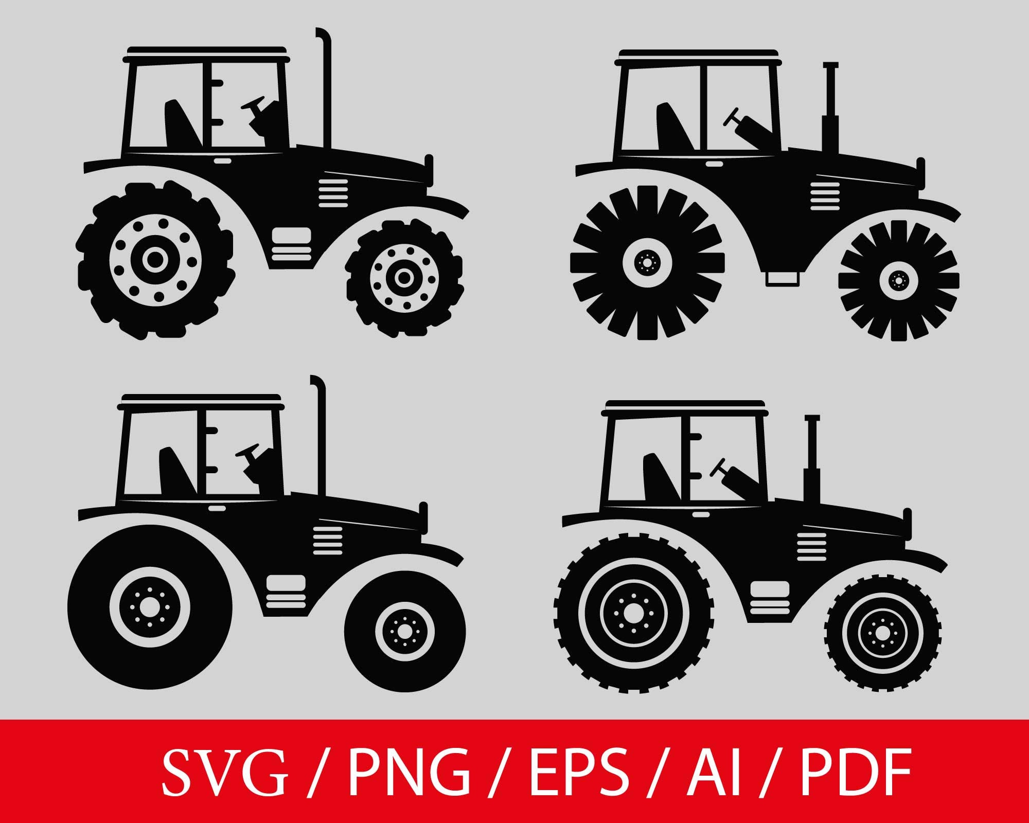 Tractors Svg, Farm Tractor Svg, Tractor Clipart, Farm Life Svg, Tractor ...