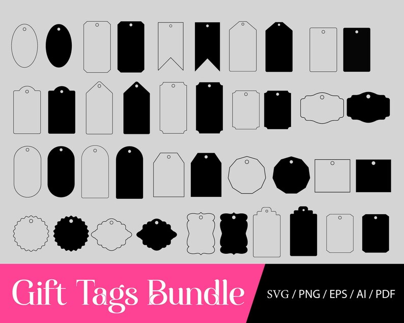 Tags Svg Bundle, Gift Label Svg, Price Tags Svg, Label Svg, Shapes Svg ...