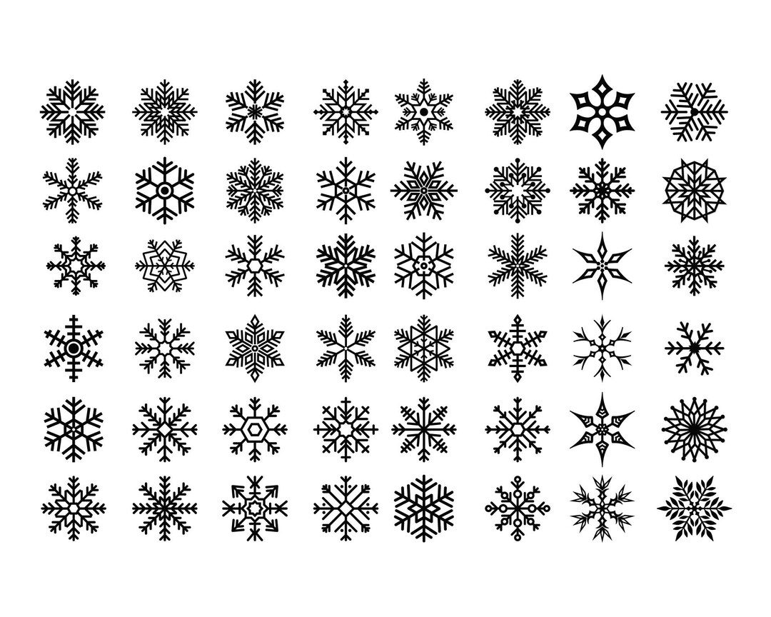 Snowflakes Svg Bundle Snowflakes Svg Christmas Snowflakes - Etsy