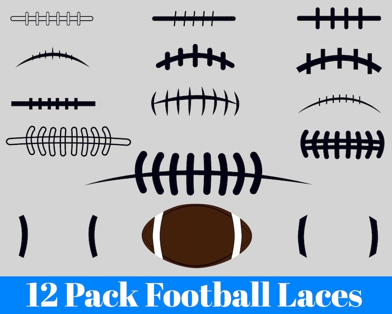Football Laces Svg Bundle, Football Svg, Football Laces, Sports Pattern ...