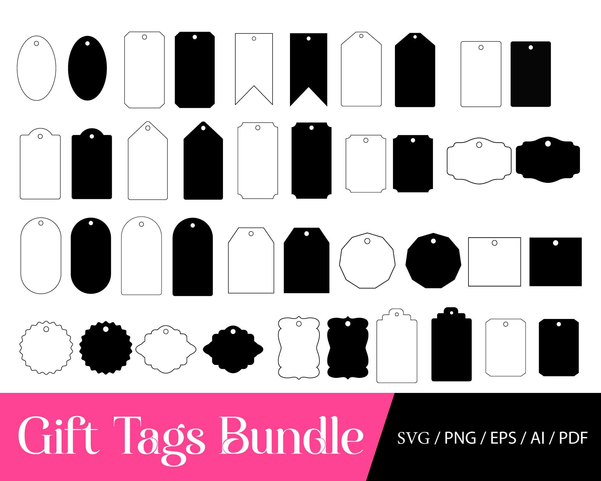 Tags Svg Bundle, Gift Label Svg, Price Tags Svg, Label Svg, Shapes Svg ...