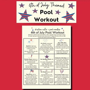 4th of July Pool Workout, Water Aerobics Ideas for Instructors, Aqua ...