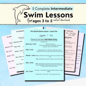 Printable Swim Lessons for Children, Learn to Swim, Swim Lesson for ...