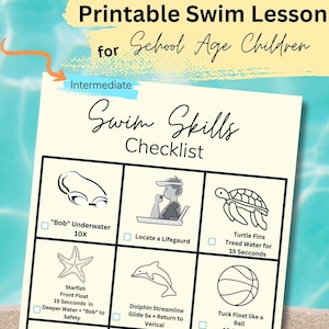 Swimming PDF, Swimming Activity for Kids, Lesson Tracker, Swim Lesson ...