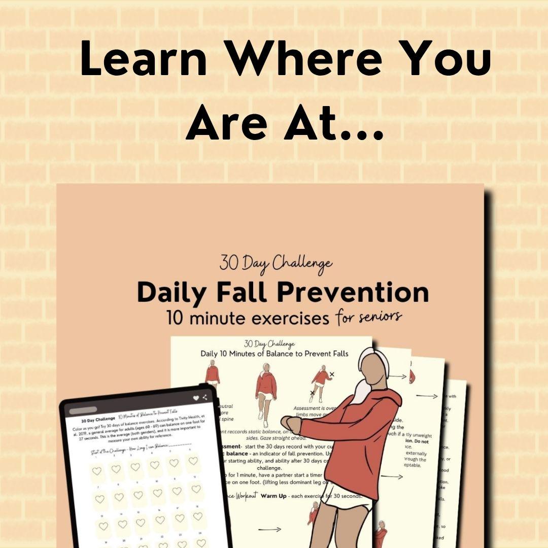 Fall Prevention Exercises for Seniors, Balance Exercises for Elderly ...