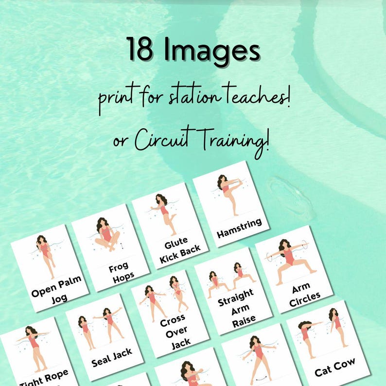 Visual Aids for Group Exercise Instructors, Water Aerobics Class Ideas ...