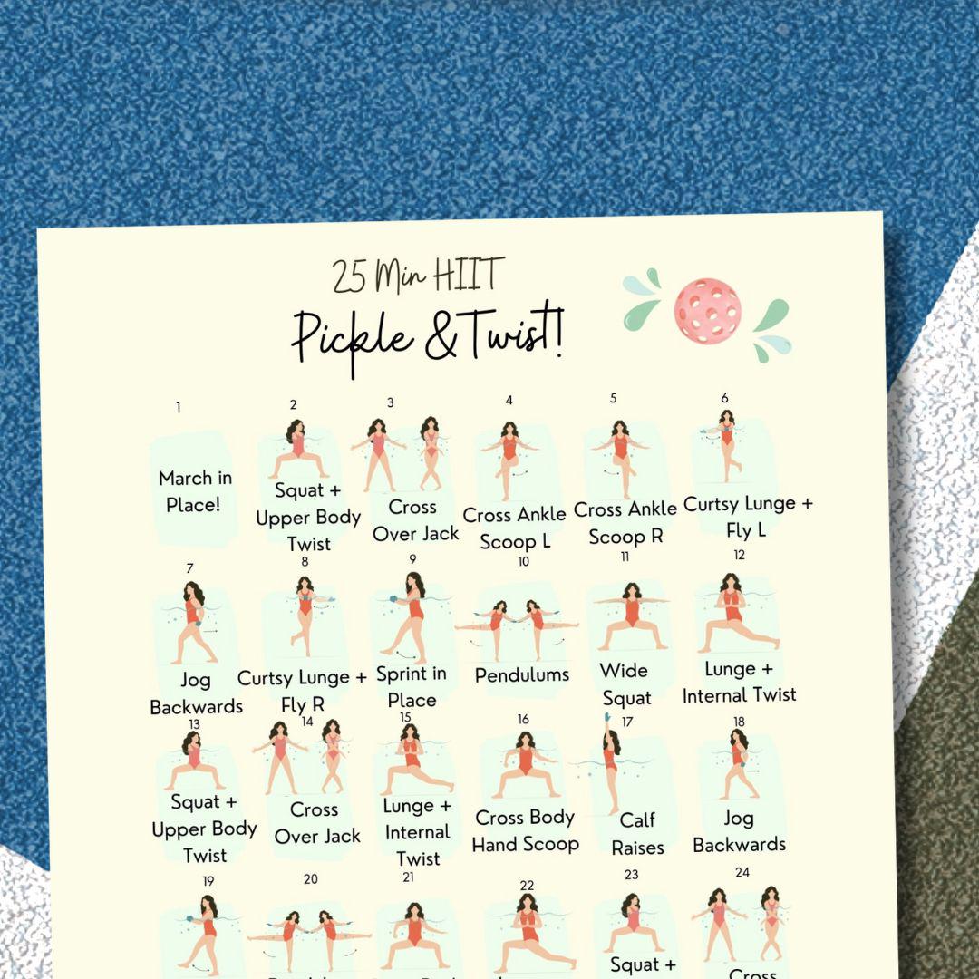 Pickleball Exercises for Seniors, Water Exercise Training for ...