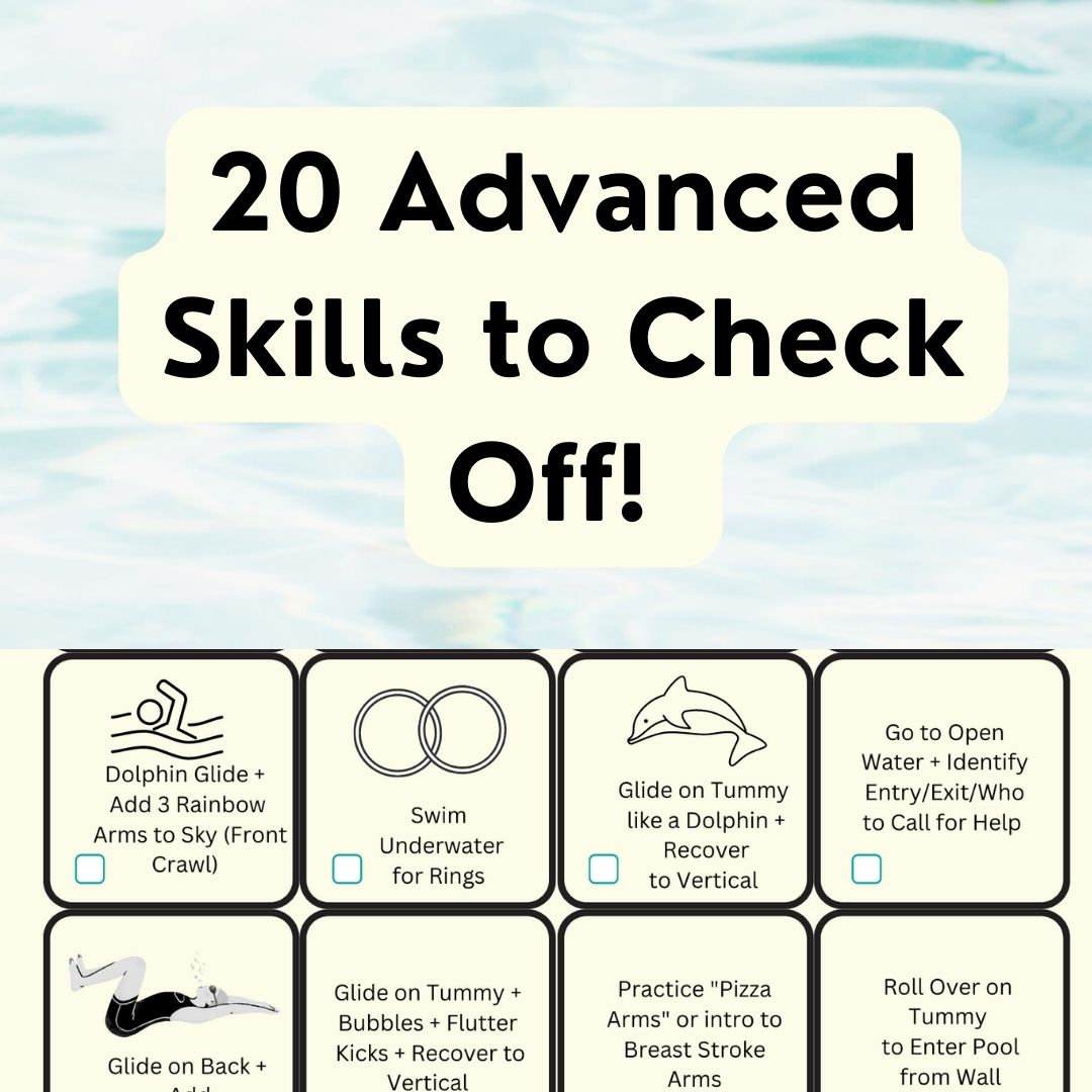 Swim Skills Checklist for Pre-schoolers, Advanced Swim Lesson for ...