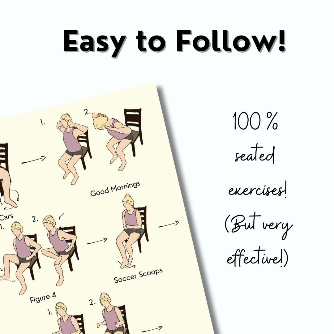 Chair Mobility Exercises for Seniors, Seated Mobility Workout for Older ...