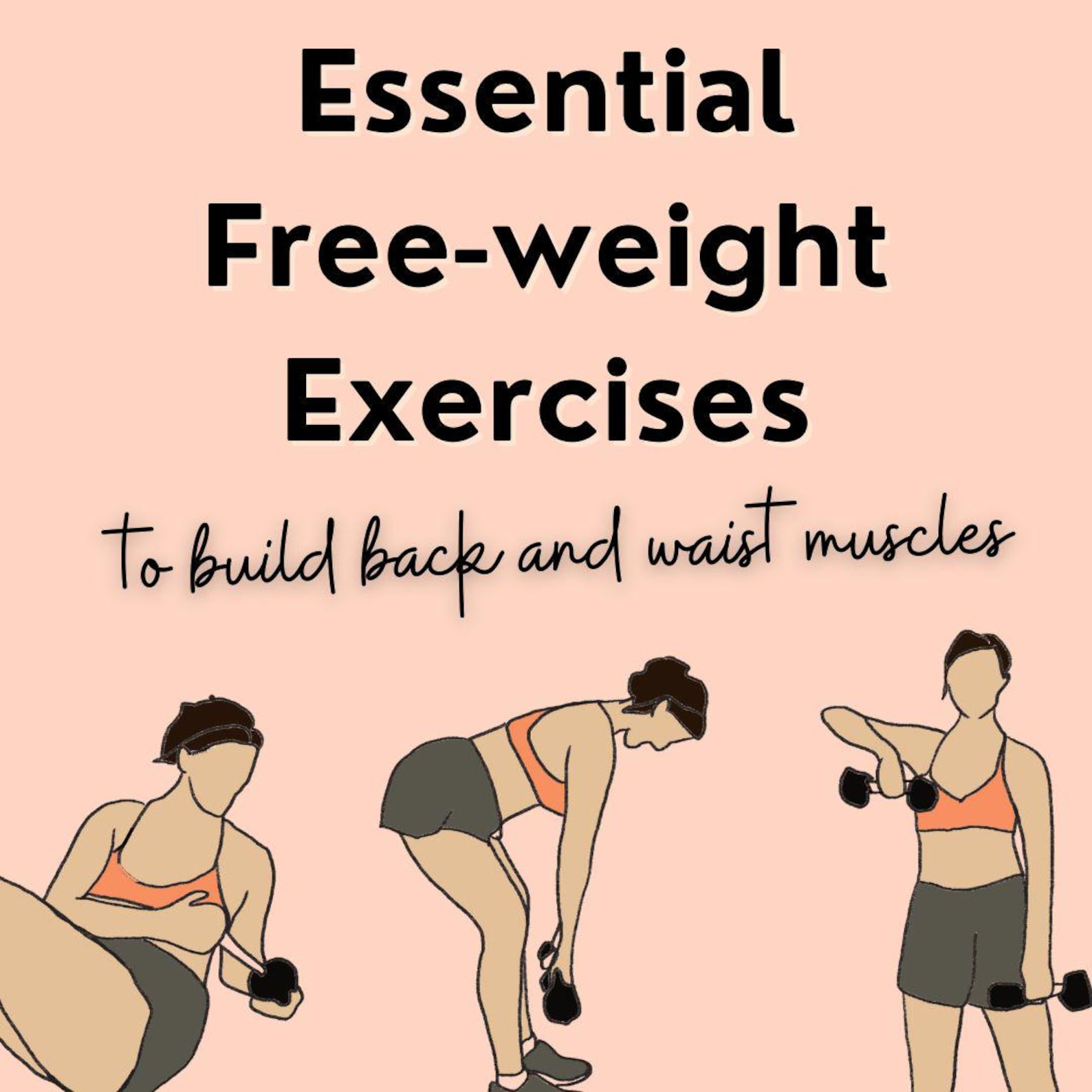 30 Day Challenge Slim Back Exercises, Barbell Exercises for Back, Free ...