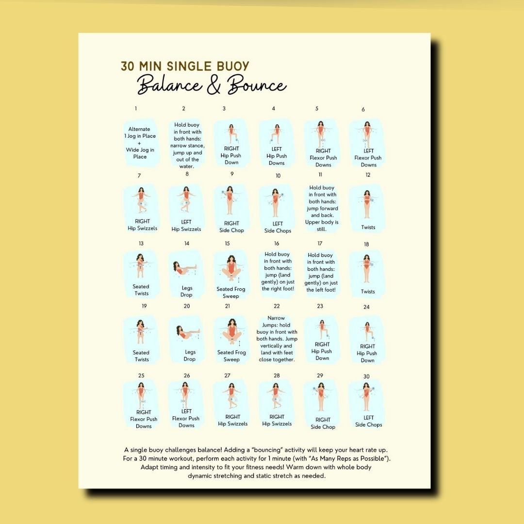 Water Exercise for Balance, Water Aerobics, Pool Workouts for Core ...