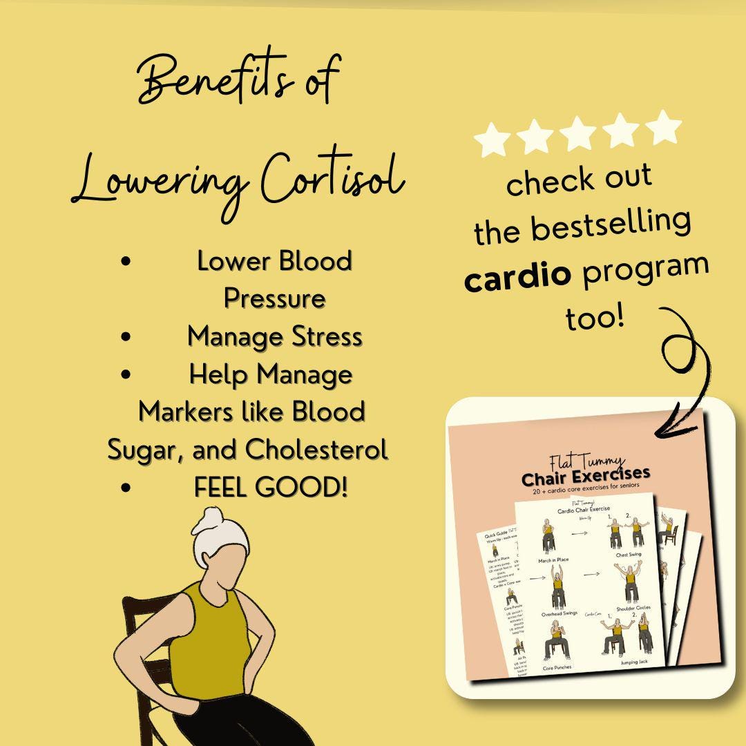 Chair Exercise, High Cortisol Treatment for Seniors, How to Reduce ...