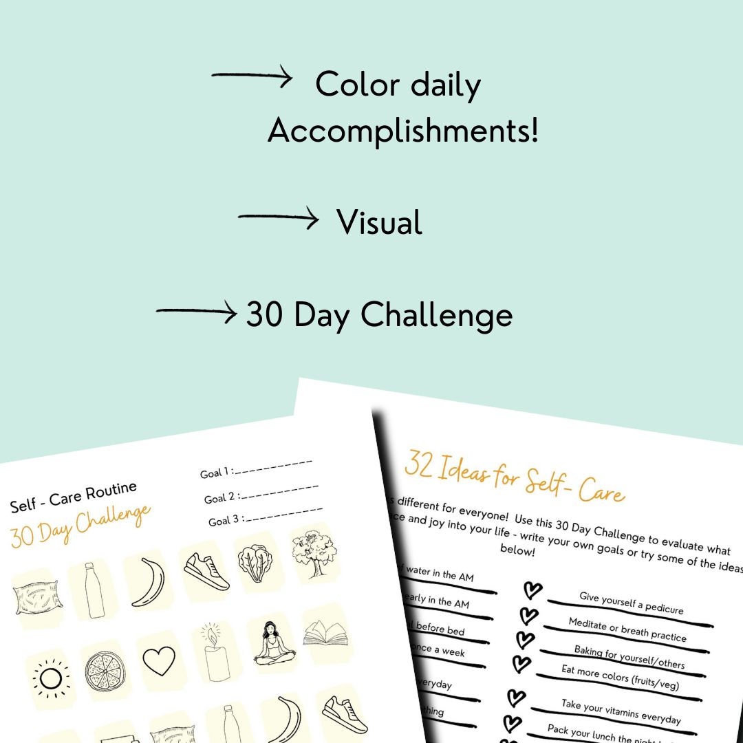 Self Care Habit Tracker, Self Care Checklist, Healthy Habits Planner ...