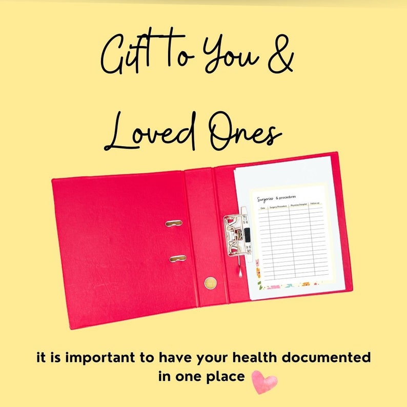 Pre-diabetes Exercise Plan and Medical Binder, Chronic Conditions ...