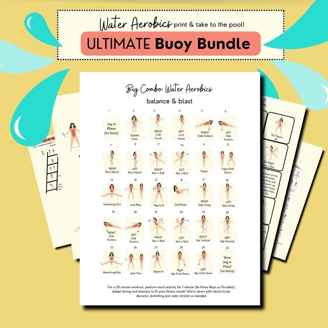 Water Exercise for Balance, Water Aerobics, Pool Workouts for Core ...