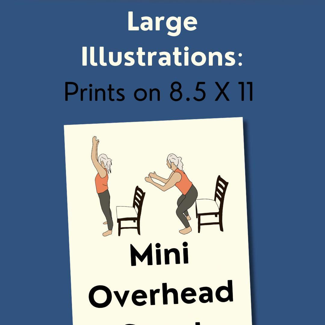 Chair Exercise Illustrations for Fitness Instructors, Resistance ...