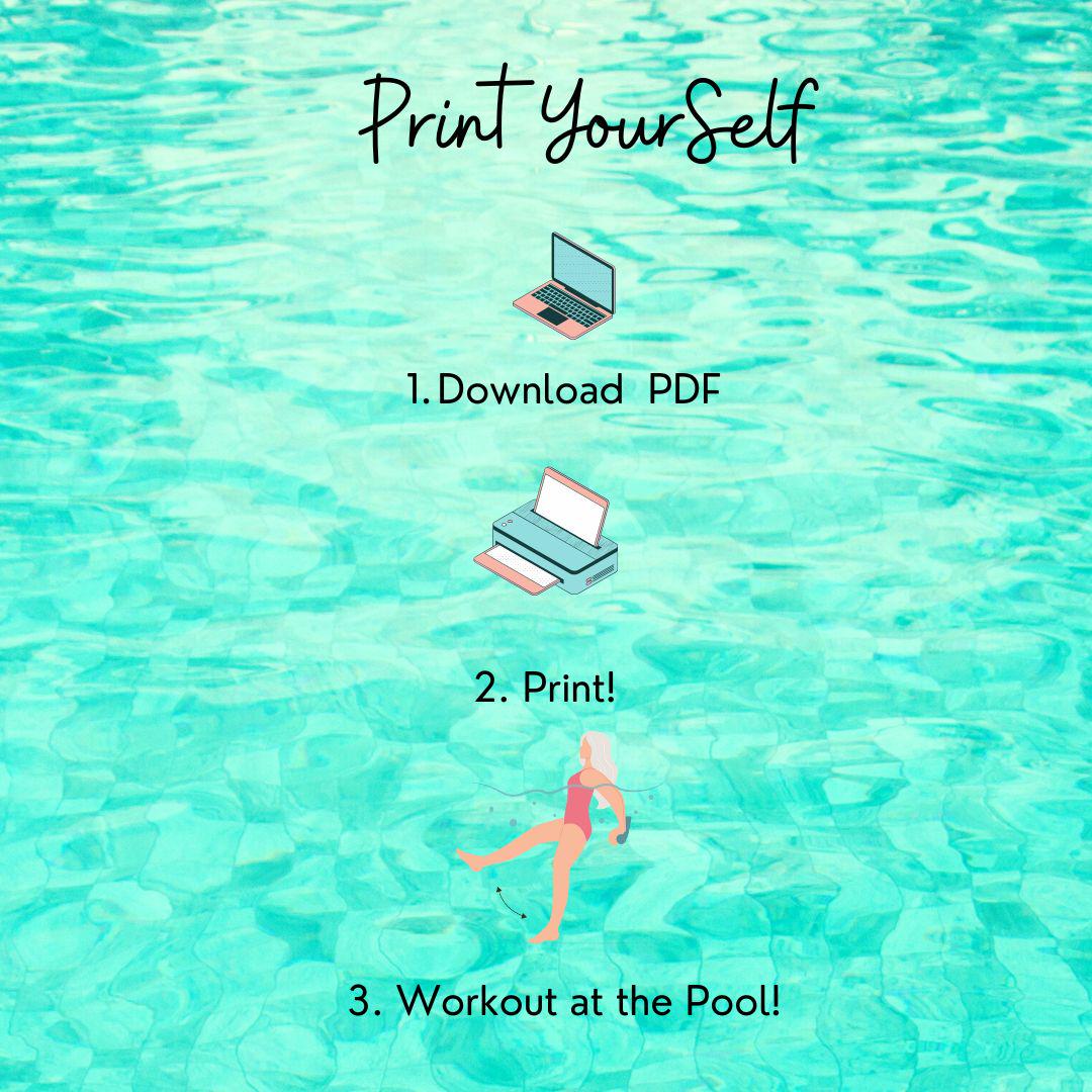 Pool Noodle Pilates PDF, Aquatic Pilates, Water Aerobics, Senior Water ...