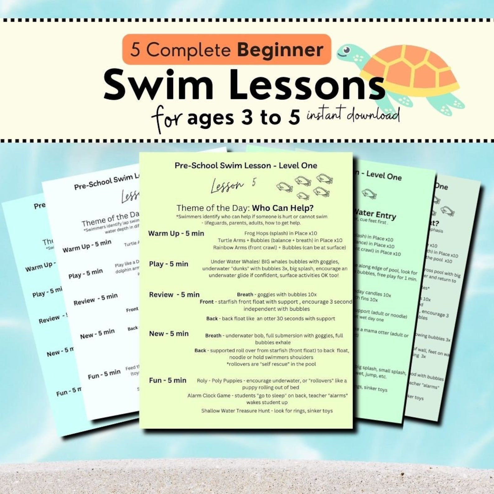 Swim Lessons for Preschoolers, Aquatics Level One, Toddler Swim Class ...