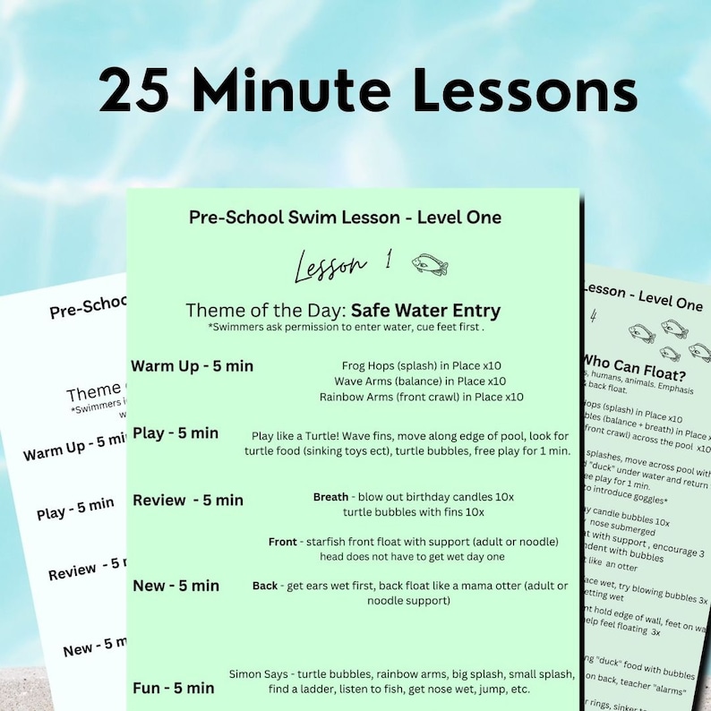 Swim Lessons for Preschoolers, Aquatics Level One, Toddler Swim Class ...