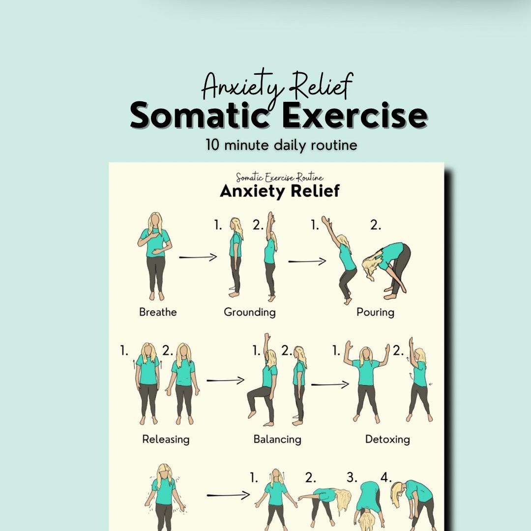 Somatic Exercises for Anxiety PDF, Somatic Yoga Exercises, Breathing ...