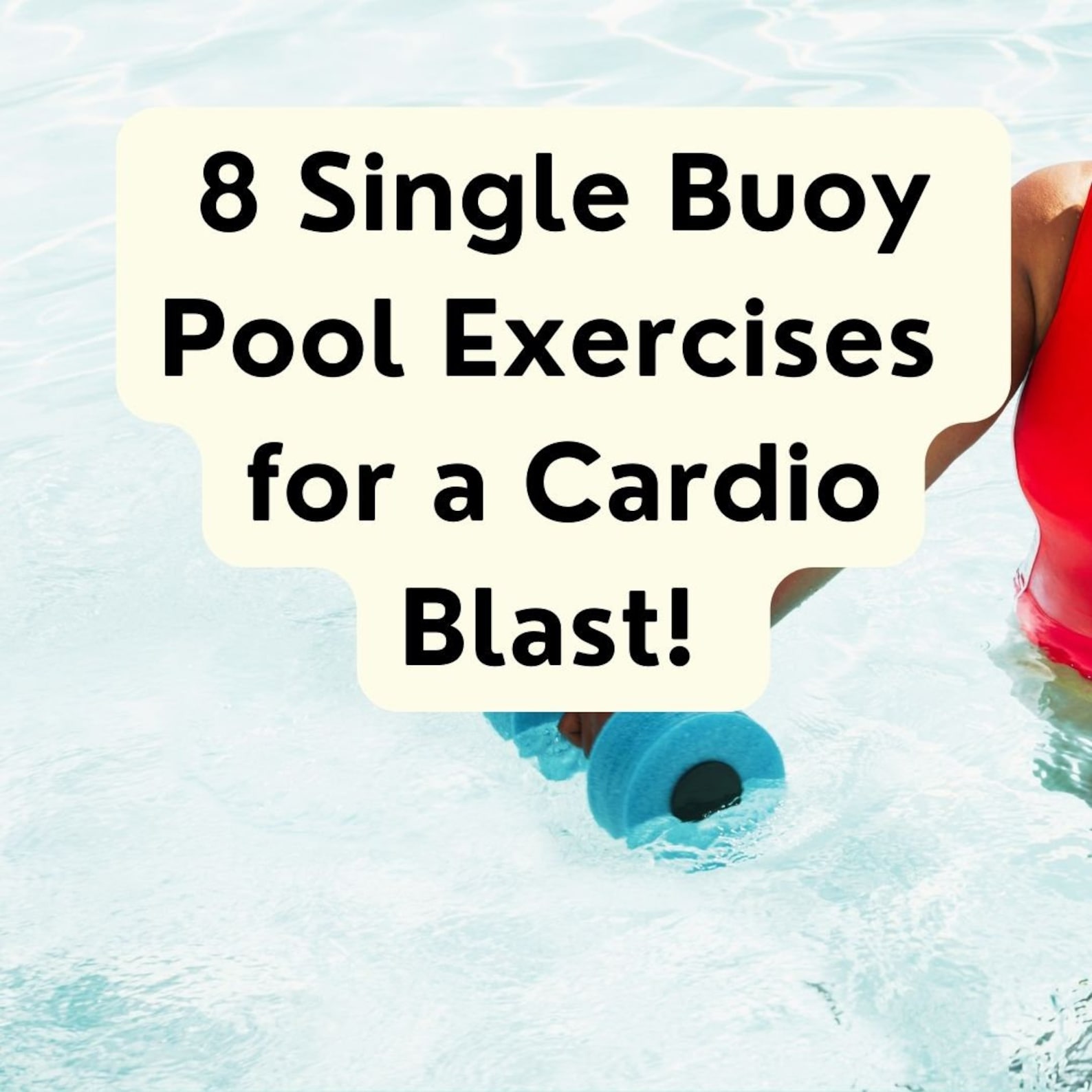 Hand Buoy Workout, Water Aerobics Exercise With Hand Buoy, Pool ...