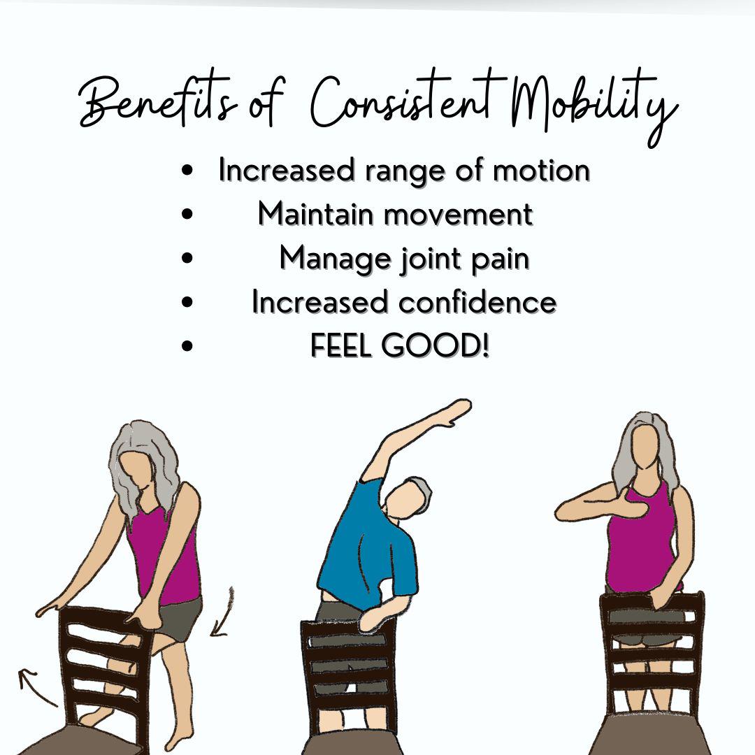Standing Mobility Exercises for Senior, Mobility Chair Workout, Balance ...