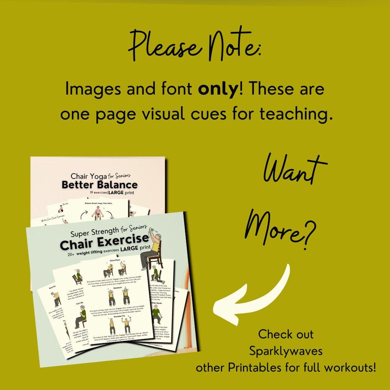 Chair Exercise Illustrations for Fitness Instructors, Weight Lifting ...
