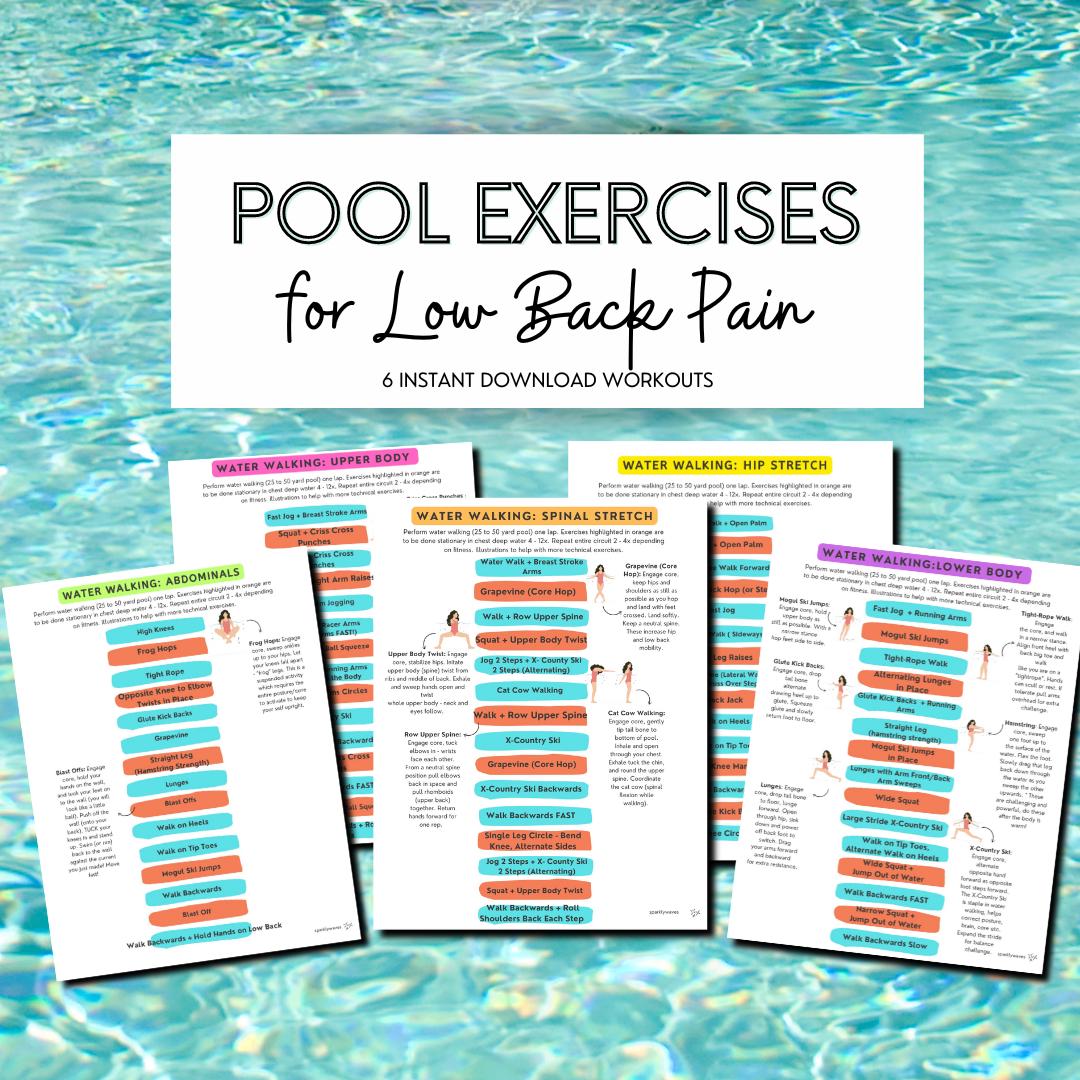 Pool Exercises for Back Pain, Water Aerobics for Sciatica, Water ...